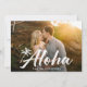 Aloha Palm Tree Photo Holiday Card | Zazzle