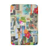 Aloha Paradise Hawaiian Vintage Postcard Bath Mat | Zazzle