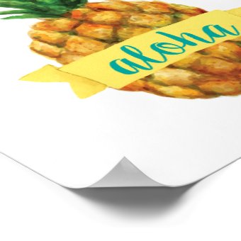 Aloha Pineapple Print | Zazzle