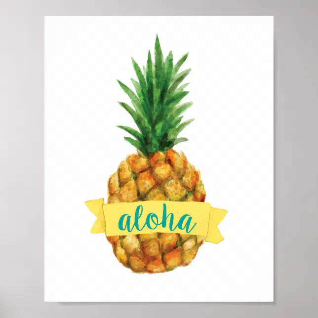 Aloha Pineapple Print | Zazzle