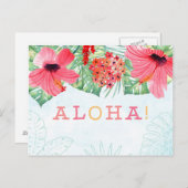 aloha postcard, aloha greetings card | Zazzle