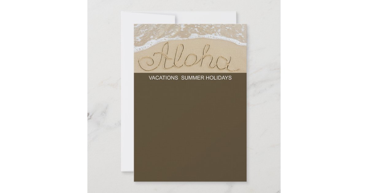 Aloha sand word | Zazzle