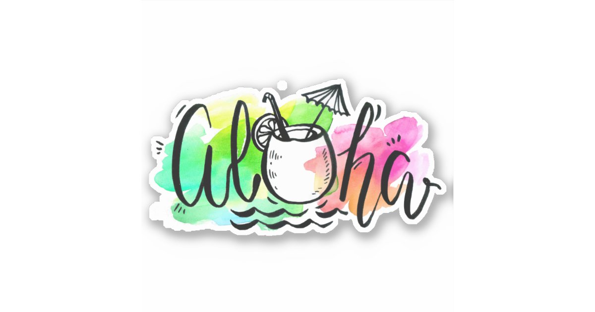 Aloha Sticker | Zazzle