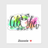 Aloha Sticker | Zazzle