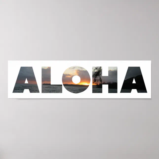Aloha Sunset Poster | Zazzle