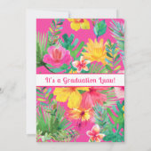 Aloha Tropical Graduation Luau Party Invitation | Zazzle