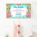 Aloha Tropical Graduation Luau Party Welcome Banne Banner | Zazzle