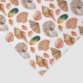 Aloha! Tropical Sea Shells Pattern Tissue Paper | Zazzle