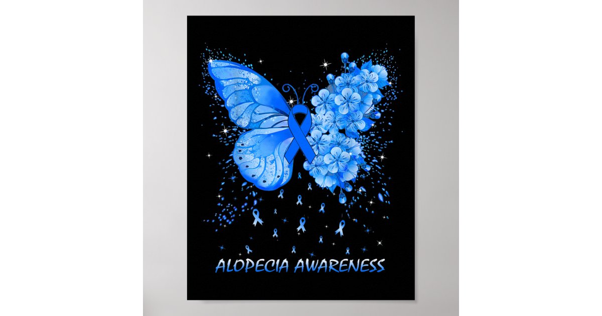 Alopecia Awareness Ribbon Poster | Zazzle