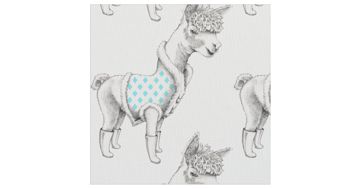 Alpaca Fabric | Zazzle