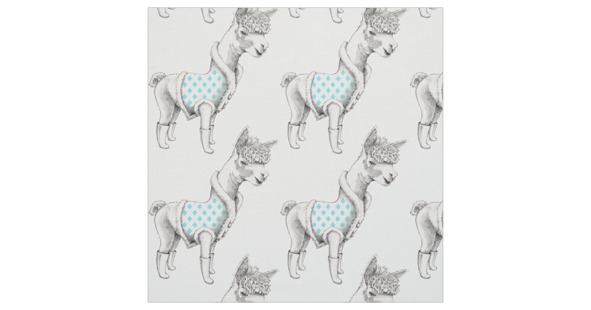 Alpaca Fabric | Zazzle