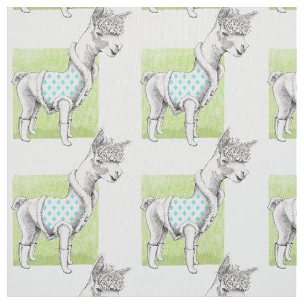 Alpaca Fabric | Zazzle
