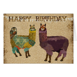 Alpaca Birthday Cards | Zazzle