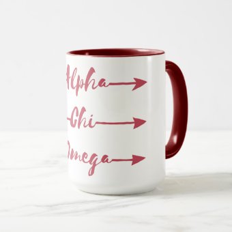 Alpha Chi Omega | Arrows Mug | Zazzle