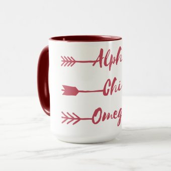 Alpha Chi Omega | Arrows Mug | Zazzle