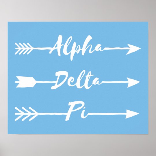 Alpha Delta Pi | Arrows Poster | Zazzle.com