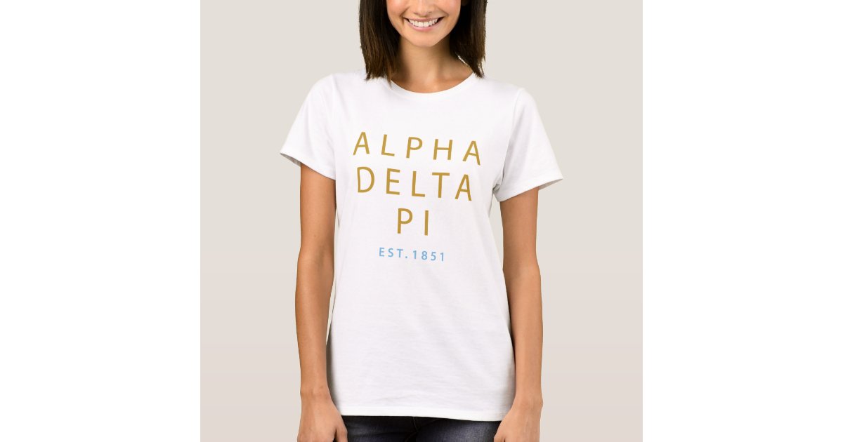 Alpha Delta Pi | Est. 1851 T-Shirt | Zazzle