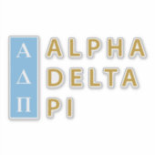 Alpha Delta Pi | Stacked Logo Sticker | Zazzle