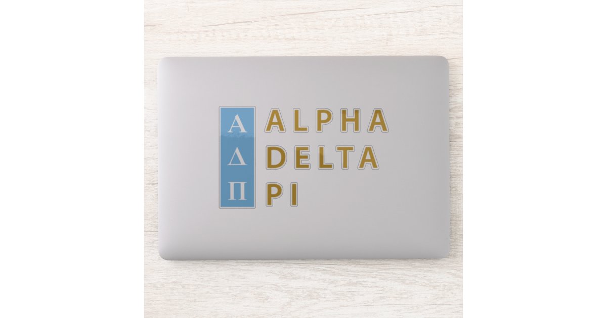 Alpha Delta Pi | Stacked Logo Sticker | Zazzle