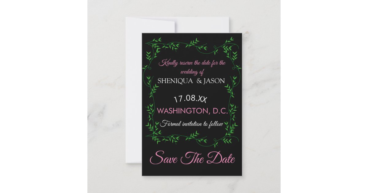 Alpha Kappa Alpha - Save The Date Invitation | Zazzle