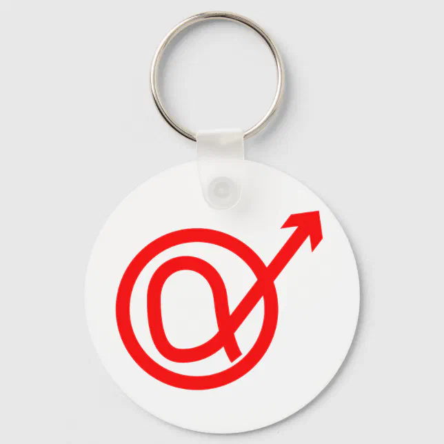 Alpha Male Sign Keychain | Zazzle
