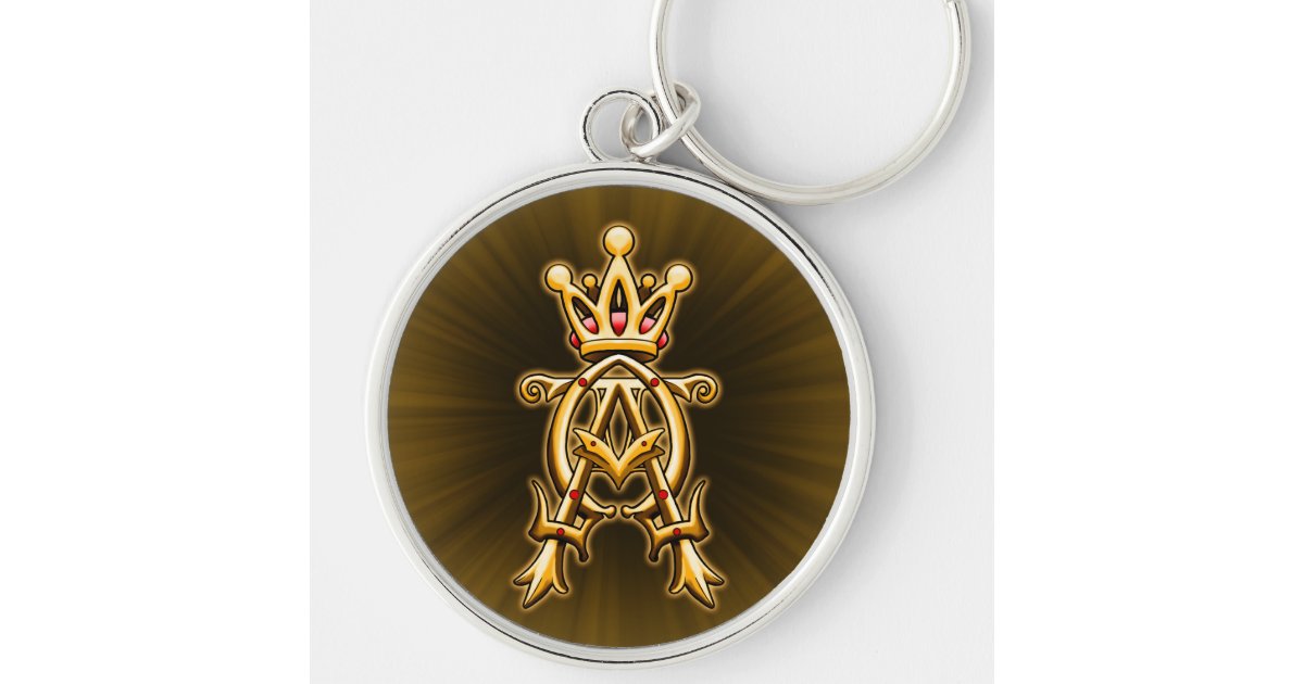 Alpha Omega King of Kings Design Keychain | Zazzle