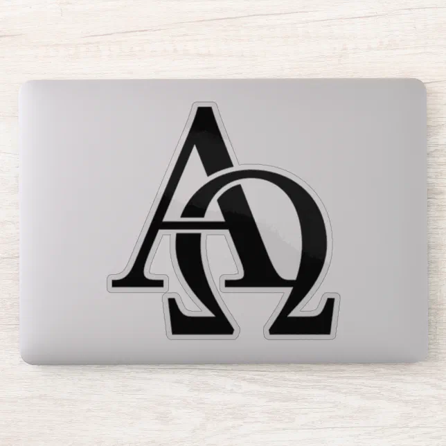 Alpha Omega Sticker | Zazzle