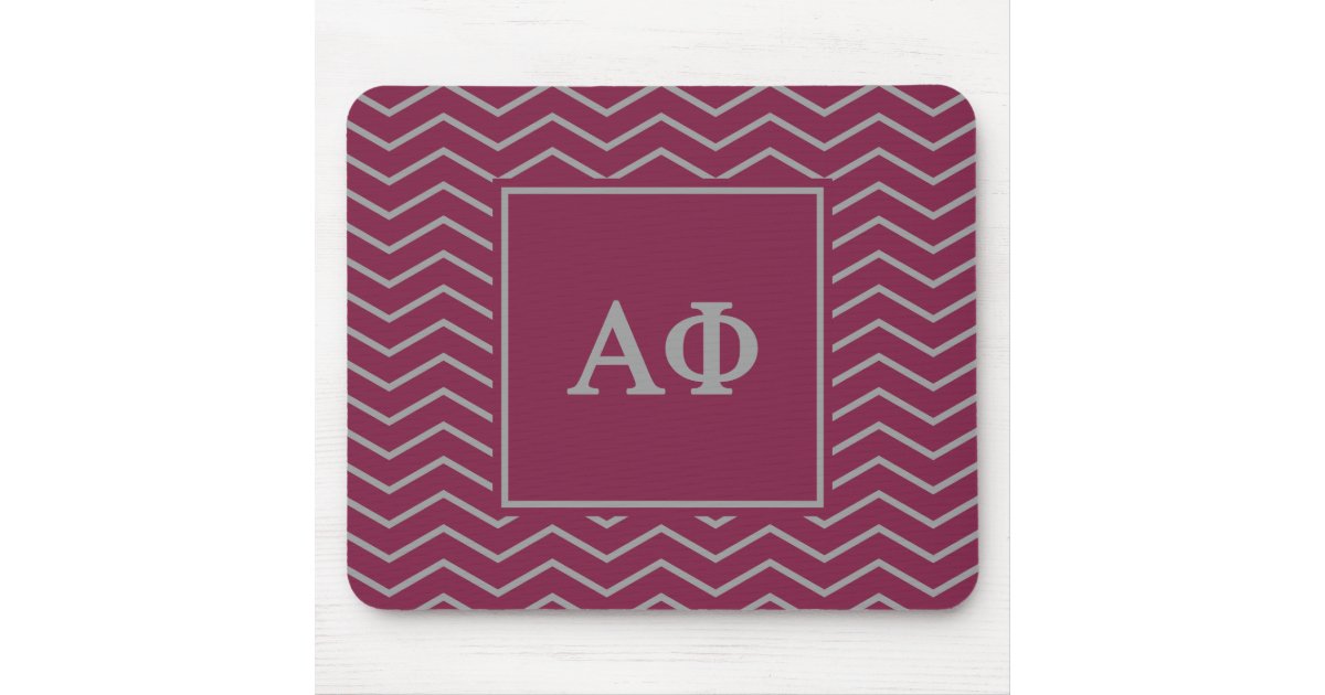 Alpha Phi | Chevron Pattern Mouse Pad | Zazzle