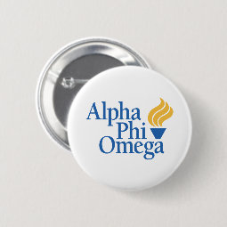 Alpha Phi Omega Color - Torch Button | Zazzle