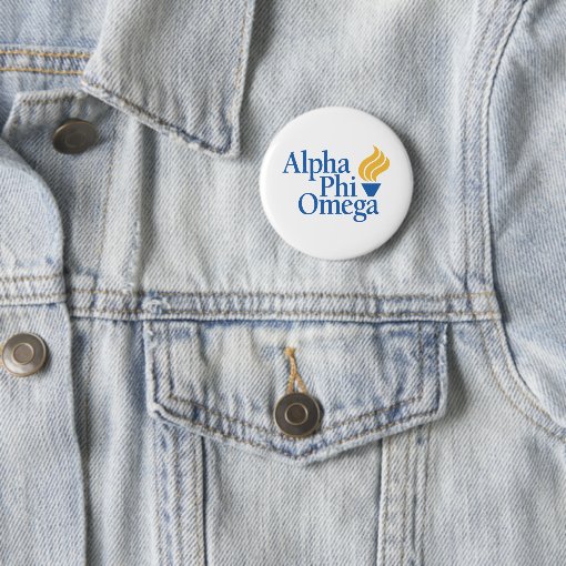 Alpha Phi Omega Color - Torch Button | Zazzle