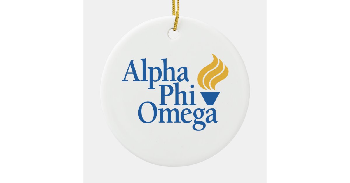 Alpha Phi Omega Color - Torch Ceramic Ornament | Zazzle
