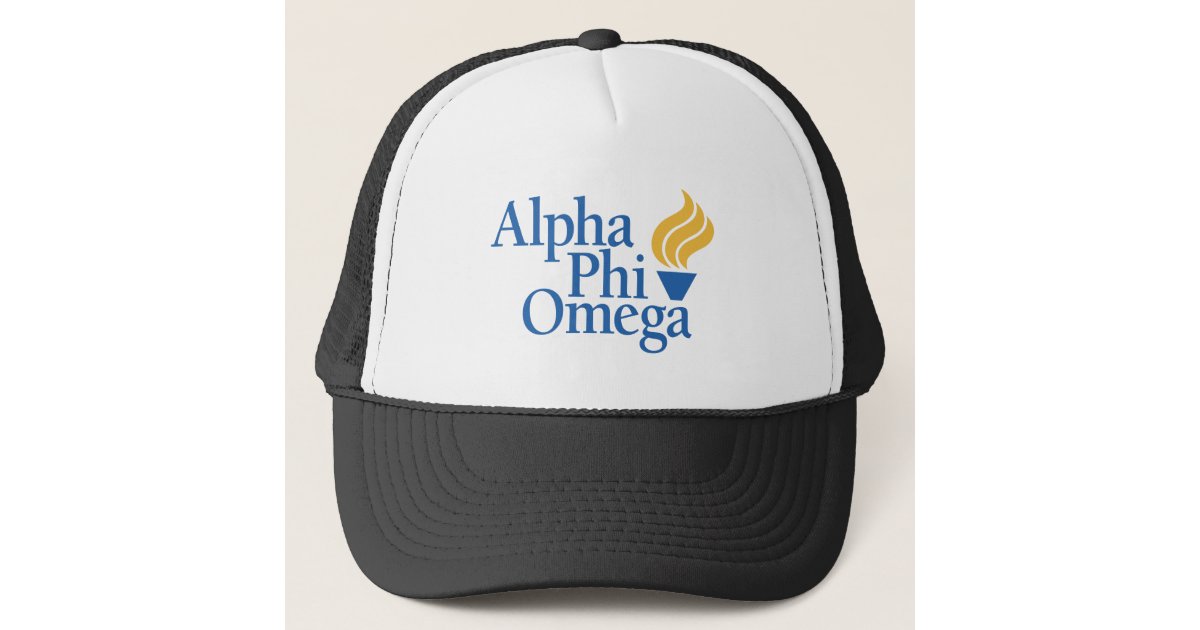 Alpha Phi Omega Color - Torch Trucker Hat | Zazzle