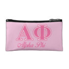 Alpha Phi Pink Letters Two-Tone Coffee Mug | Zazzle.com