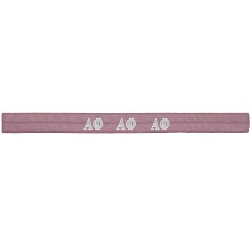 Alpha Phi Silver Letters Hair Tie | Zazzle