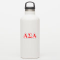 Alpha Sigma Alpha Red Letters Sticker | Zazzle