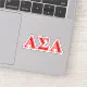 Alpha Sigma Alpha Red Letters Sticker | Zazzle