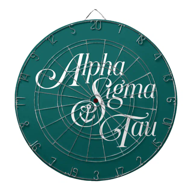 Alpha Sigma Tau Vertical Mark Dart Board | Zazzle