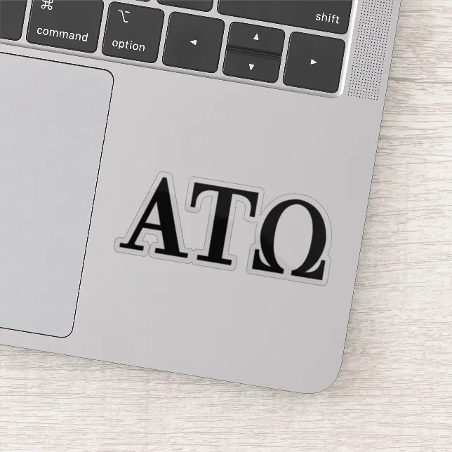 Alpha Tau Omega Letters Sticker | Zazzle