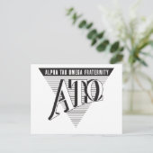 Alpha Tau Omega Name and Letters Postcard | Zazzle