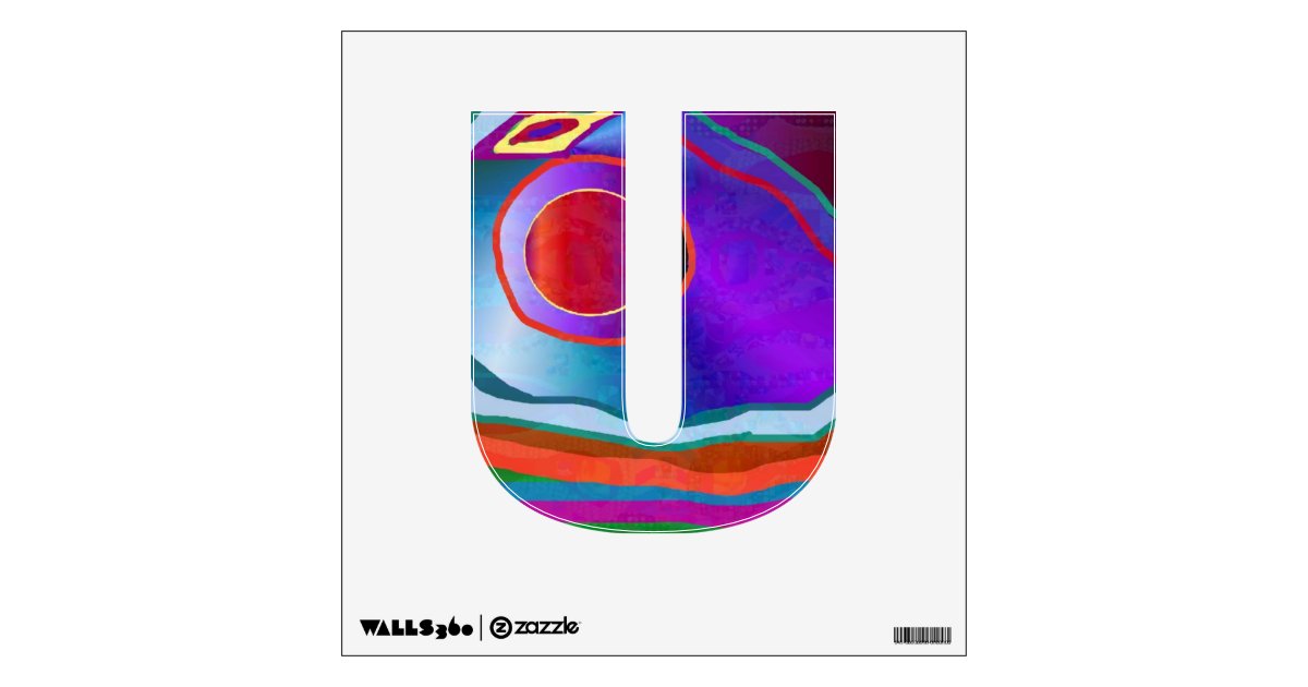 ALPHA uuu Alphabet uu u Wall Sticker | Zazzle