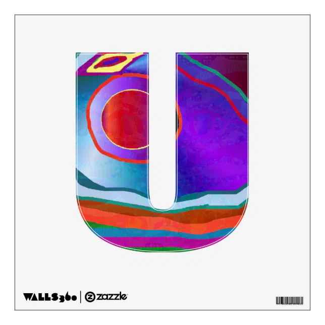 ALPHA uuu Alphabet uu u Wall Sticker | Zazzle
