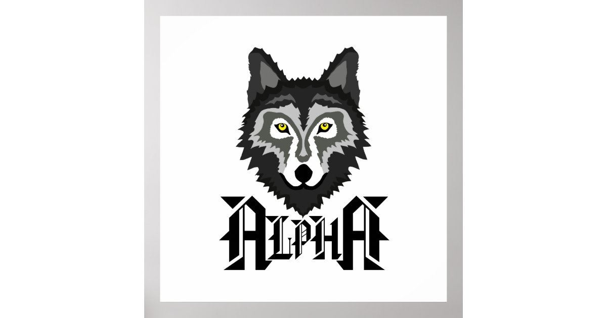 Alpha Wolf Poster | Zazzle