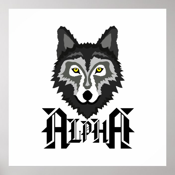 Alpha Wolf Poster | Zazzle.com