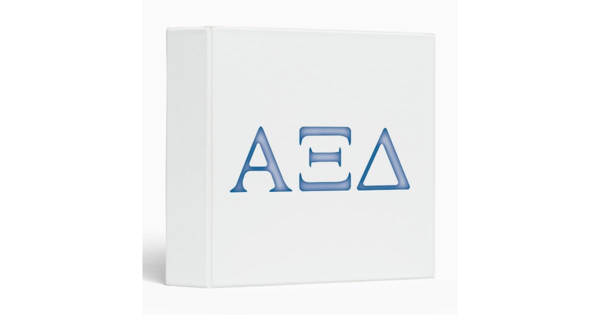 Alpha Xi Delta Letters Binder | Zazzle