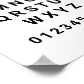 Alphabet ABC Number Educational Poster | Zazzle