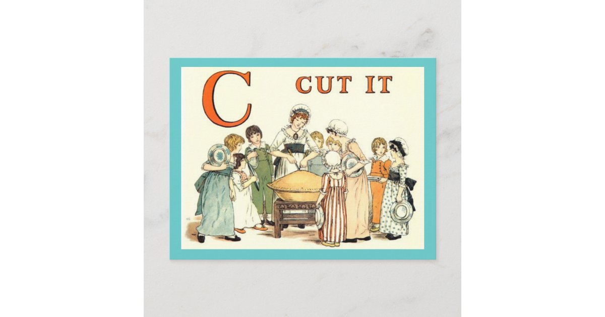 Alphabet C is For Cut It Recipe Cards | Zazzle