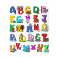 alphabet cartoon poster FROM 14.95 | Zazzle