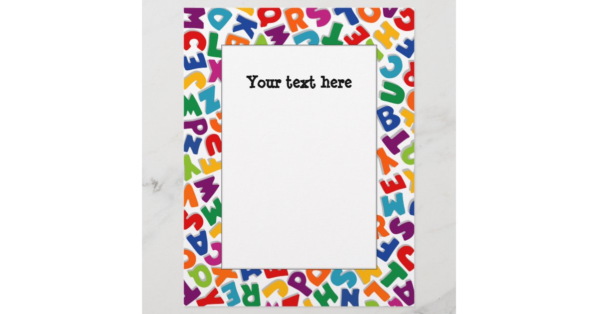 Alphabet Frame | Zazzle