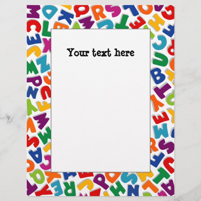 Alphabet Frame | Zazzle.com