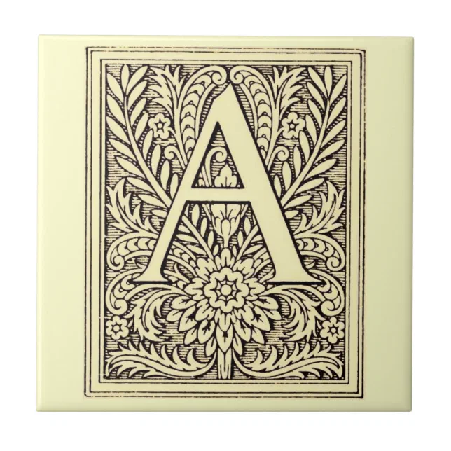 Alphabet Letter A Tile | Zazzle